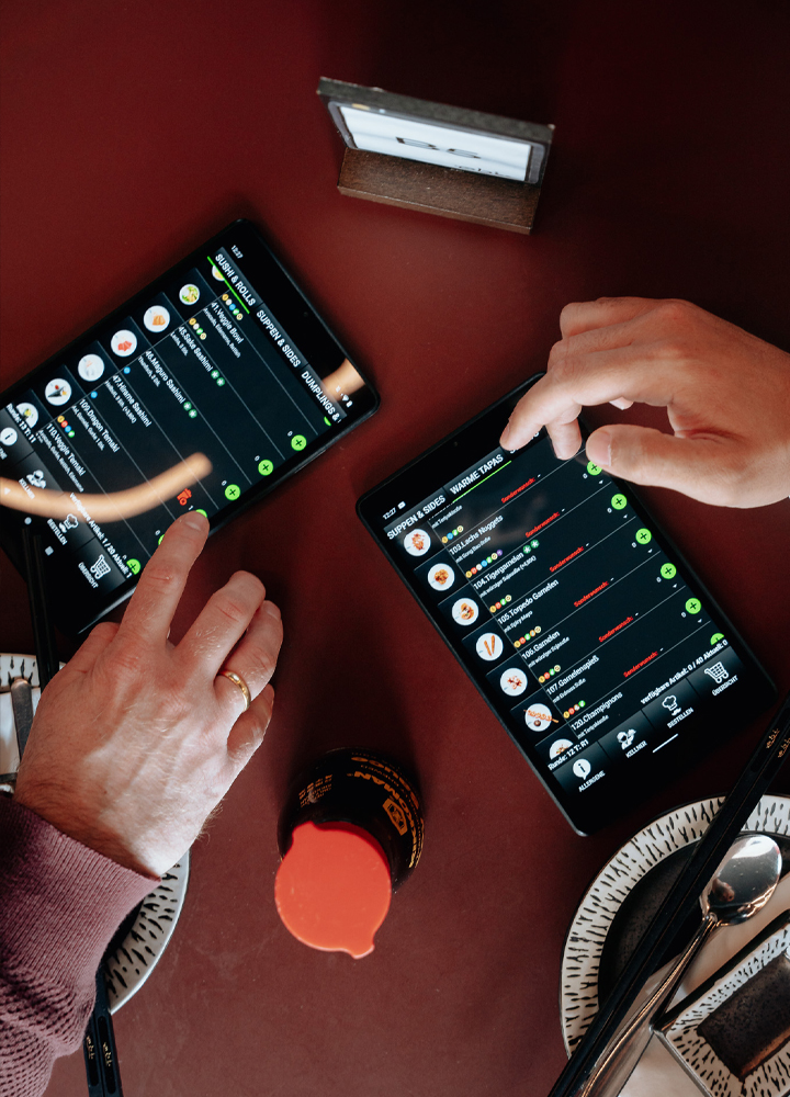 الطلب من خلال الـتابلت - اوردر كينج